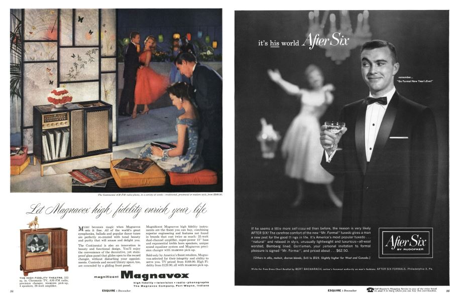 The Magnavox Company | Esquire | DECEMBER, 1957