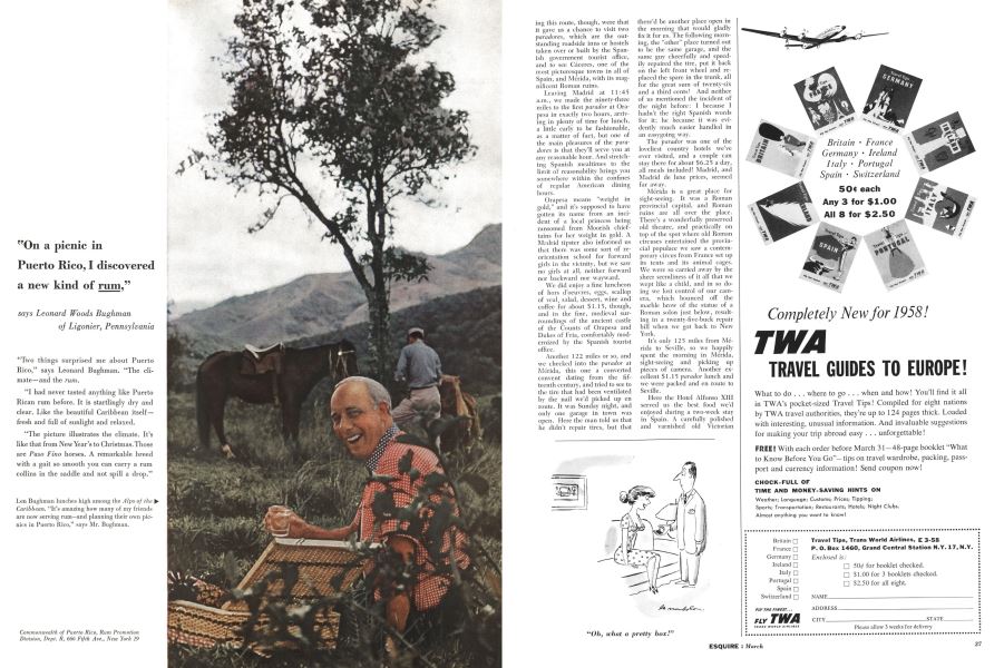 Commonwealth of Puerto Rico | Esquire | MARCH, 1958