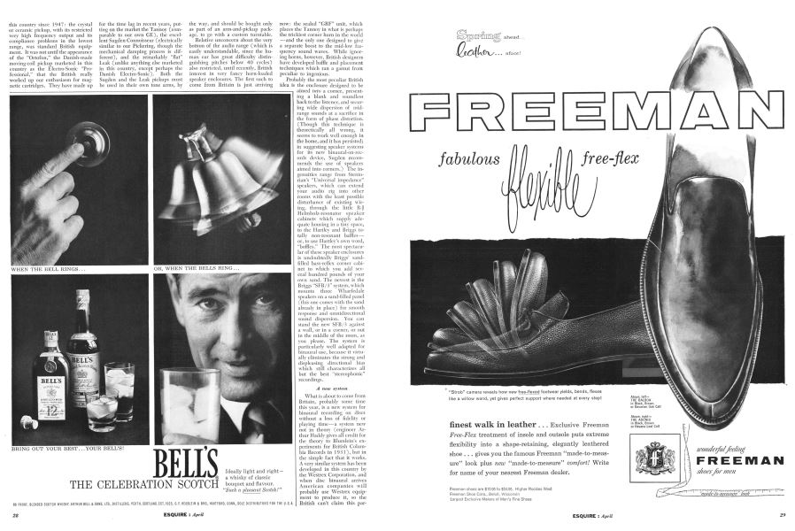 Arthur Bell & Sons, Ltd.: Bells | Esquire | APRIL, 1958