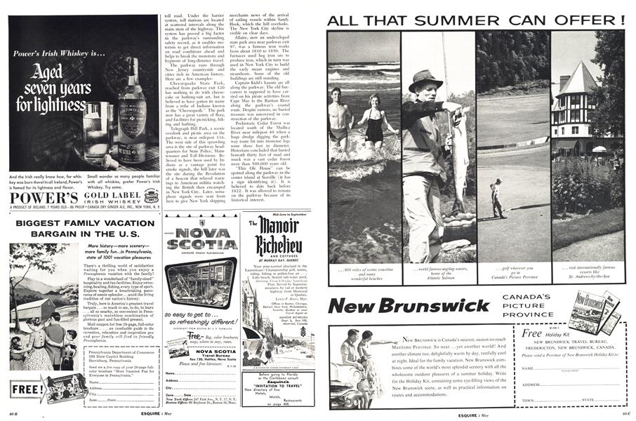 Advertisements | Esquire | MAY, 1958