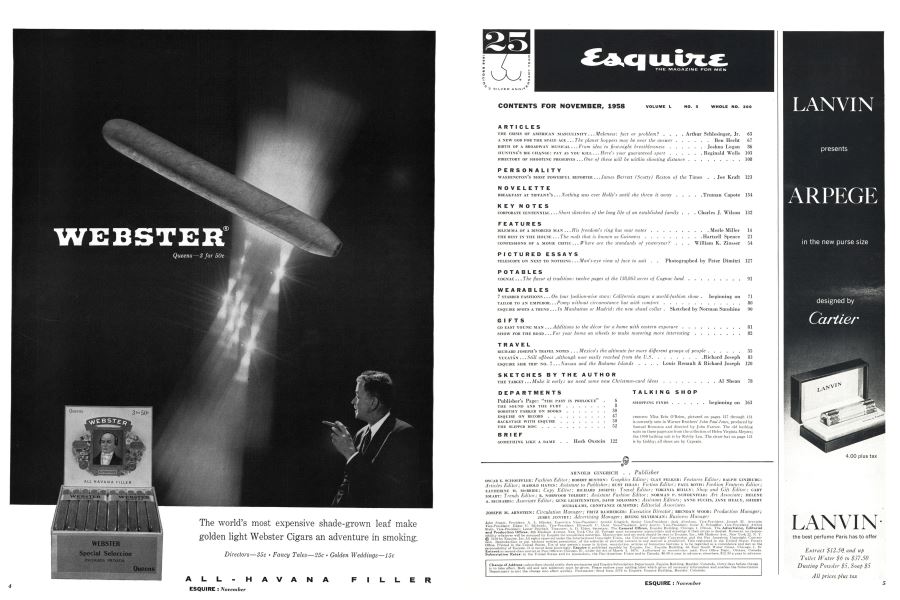 Esquire | Esquire | NOVEMBER, 1958