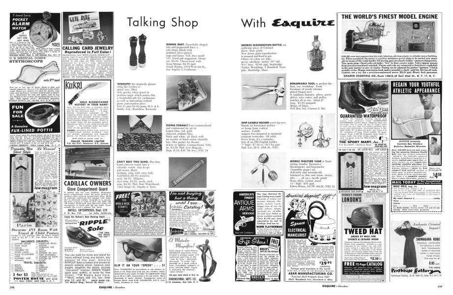 Advertisements | Esquire | OCTOBER, 1959