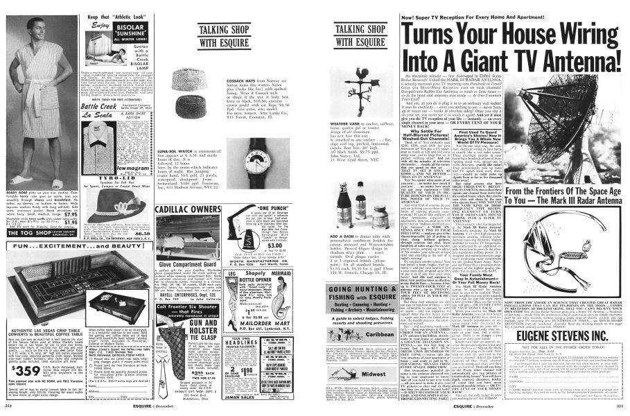 Advertisements | Esquire | DECEMBER, 1959