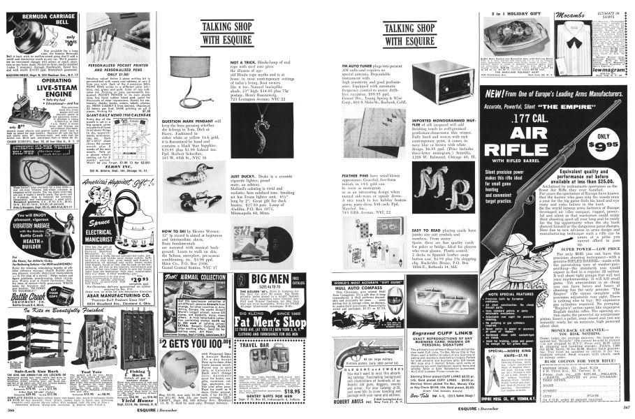 Advertisements | Esquire | DECEMBER, 1959