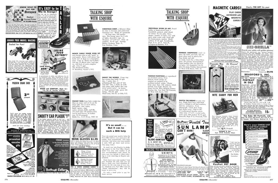 Advertisements | Esquire | DECEMBER, 1959