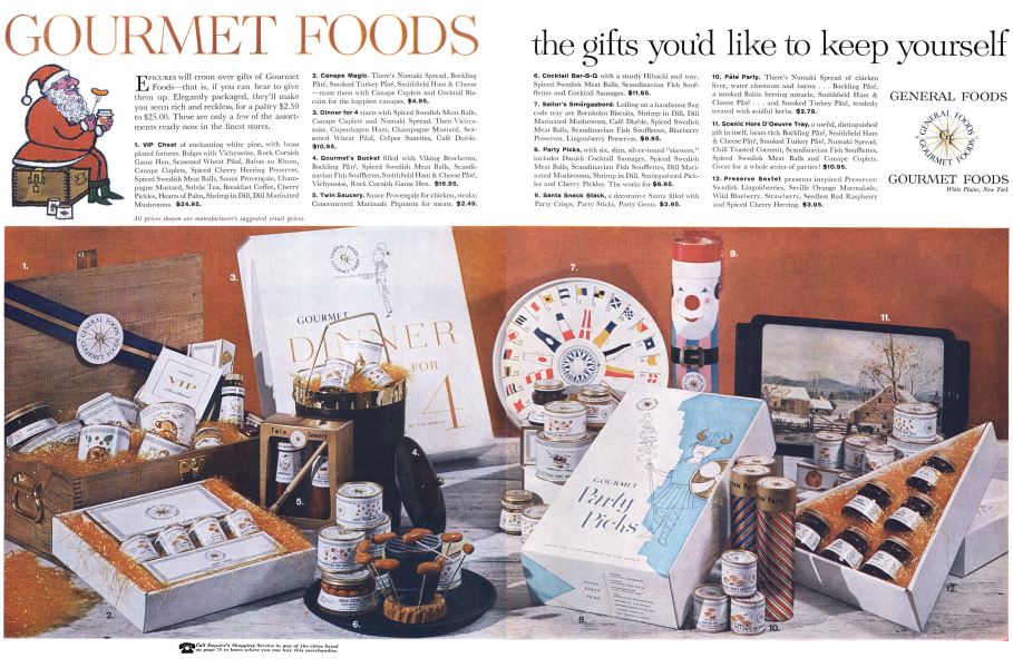GOURMET FOODS | Esquire | DECEMBER, 1959