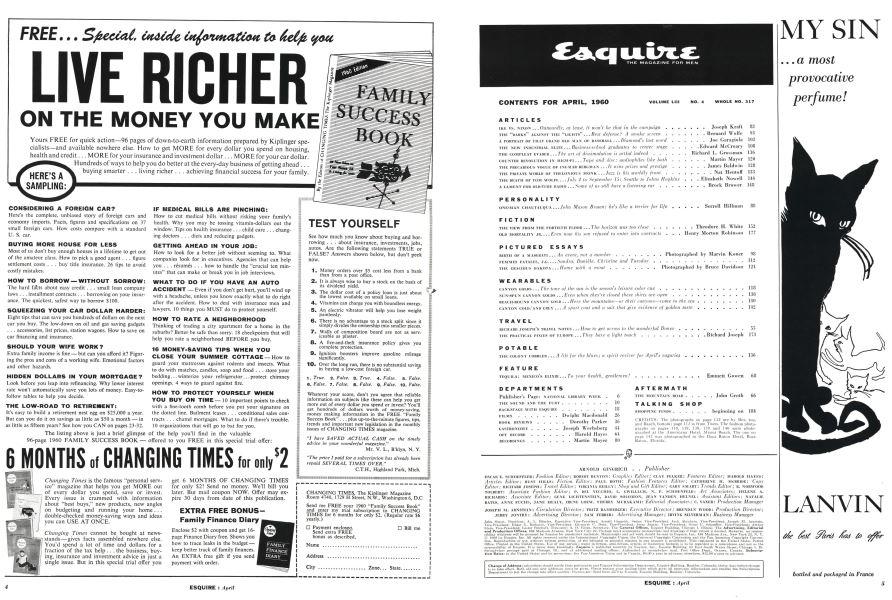 Changing Times | Esquire | APRIL, 1960