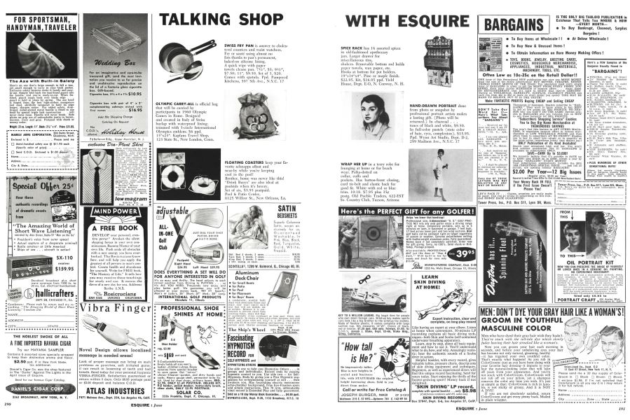 Advertisements | Esquire | JUNE, 1960