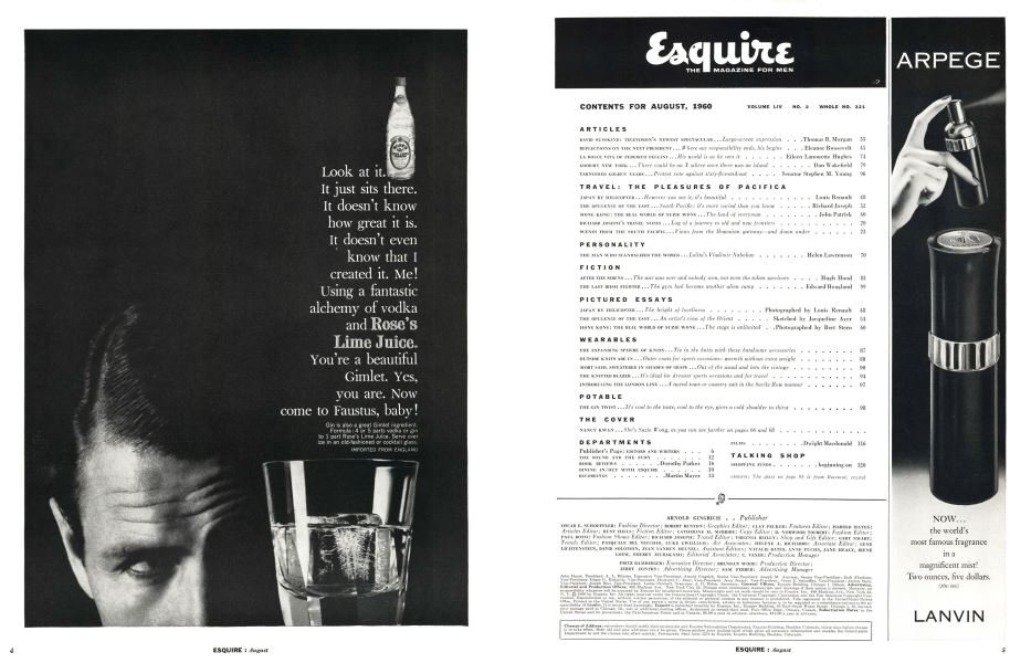 Masthead | Esquire | AUGUST, 1960