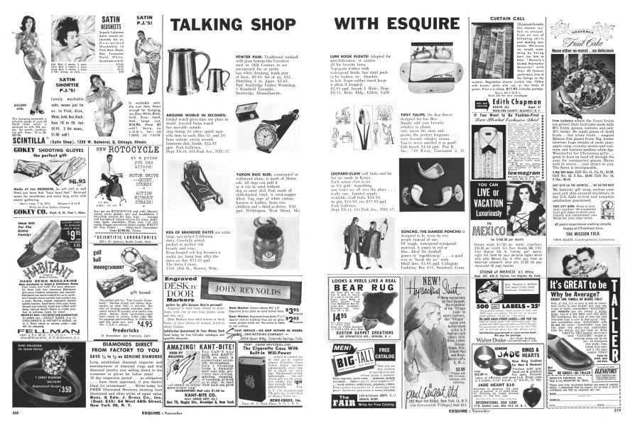 Advertisements | Esquire | NOVEMBER, 1960
