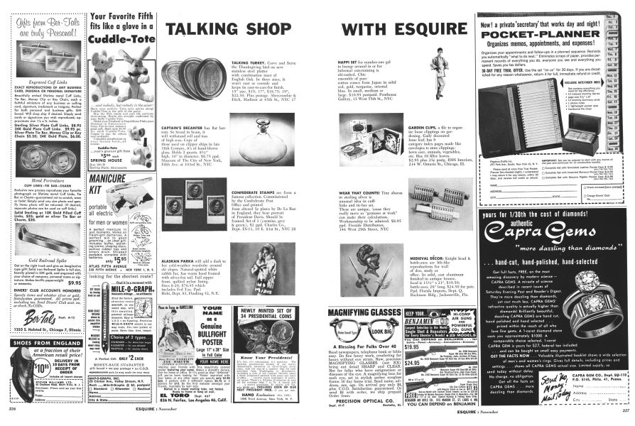 BENJAMIN AIR RIFLE CO. | Esquire | NOVEMBER, 1960