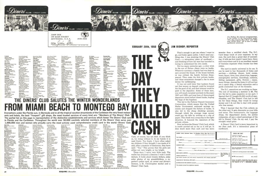 DINERS' CLUB | Esquire | DECEMBER, 1960