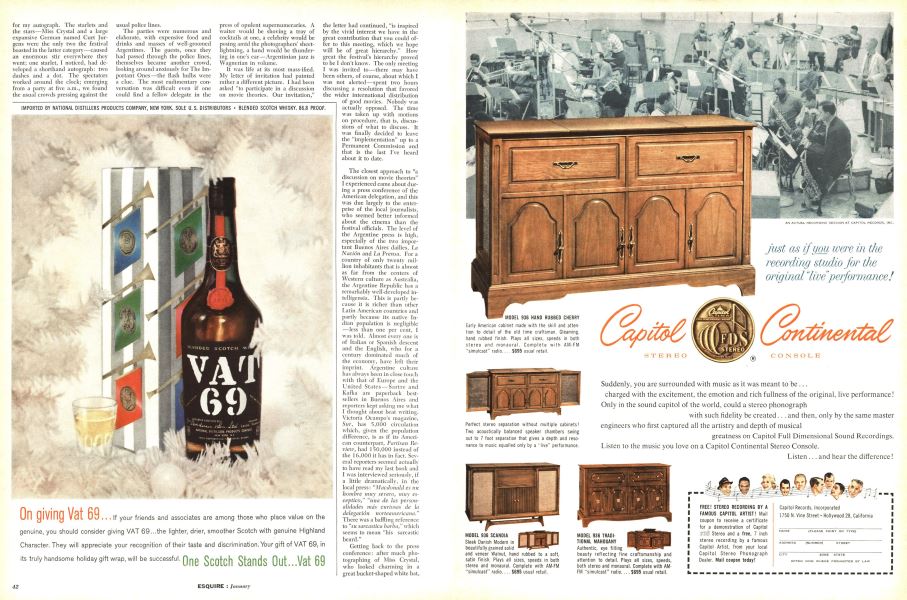 Capitol Records, Inc. | Esquire | JANUARY, 1961