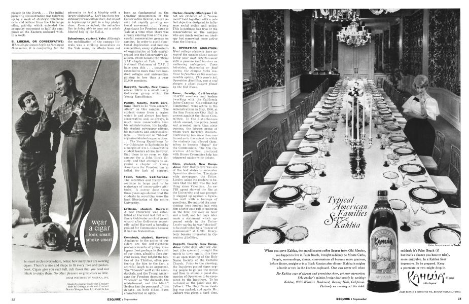 JULES BERMAN & ASSOCIATES INC.: KAHLUA | Esquire | SEPTEMBER, 1961