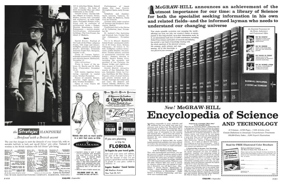 McGraw-Hill Book Company | Esquire | SEPTEMBER, 1961