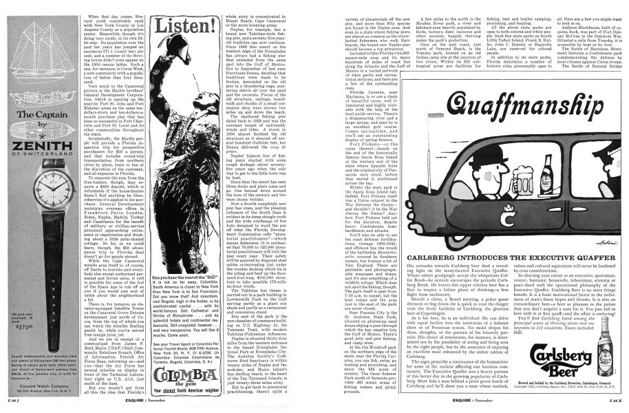 Carlsberg Agency, Inc.: Carlsberg Beer | Esquire | NOVEMBER, 1961