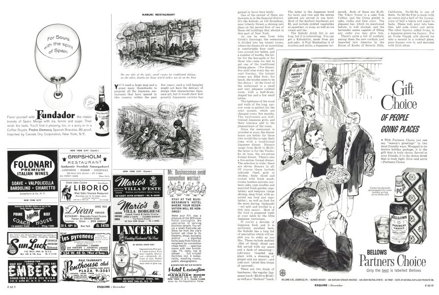 National Distillers Products Co. | Esquire | December 1961