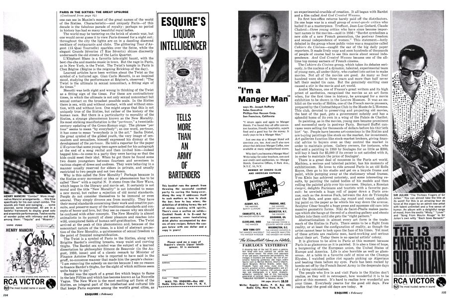 Advertisement: ESQUIRE | Esquire | FEBRUARY, 1962