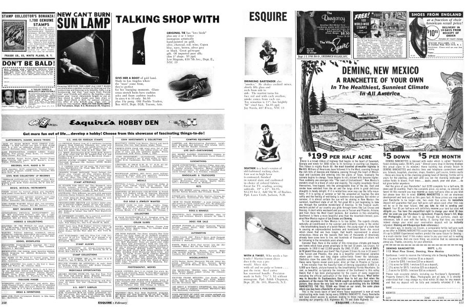 DEMING RANCHETTES | Esquire | FEBRUARY, 1962