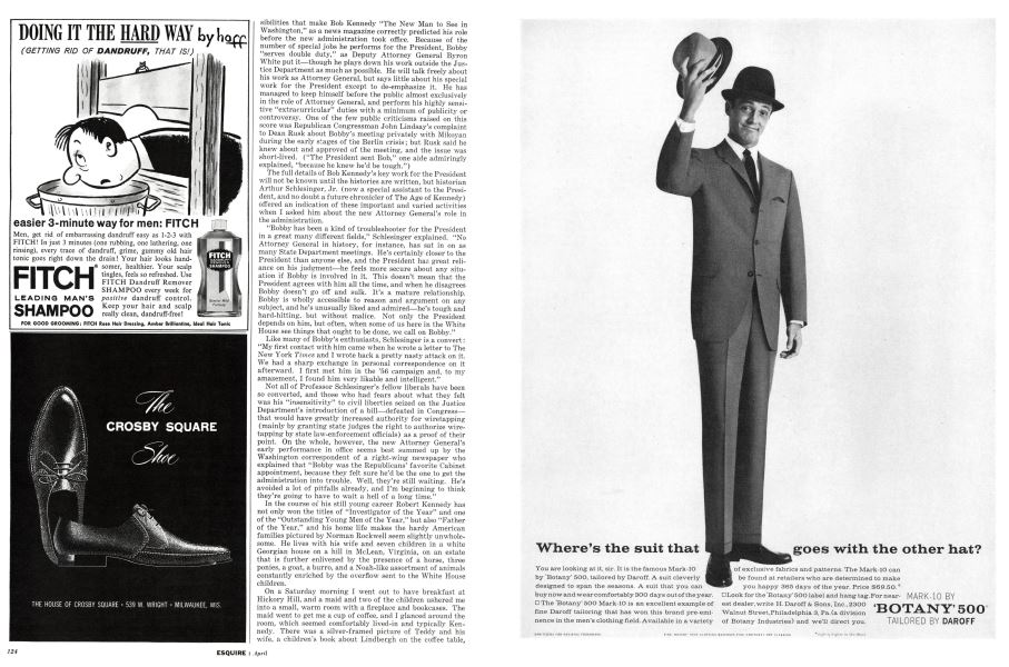 Advertisement: Fitch Leading Man’s Shampoo | Esquire | APRIL, 1962