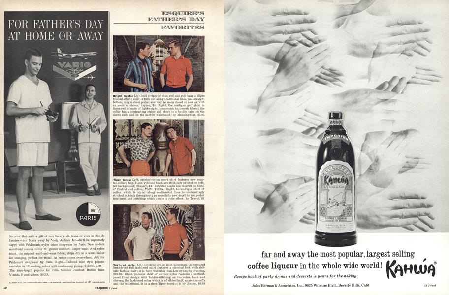 Jules Berman & Associates, Inc.: Kahlúa | Esquire | JUNE, 1962