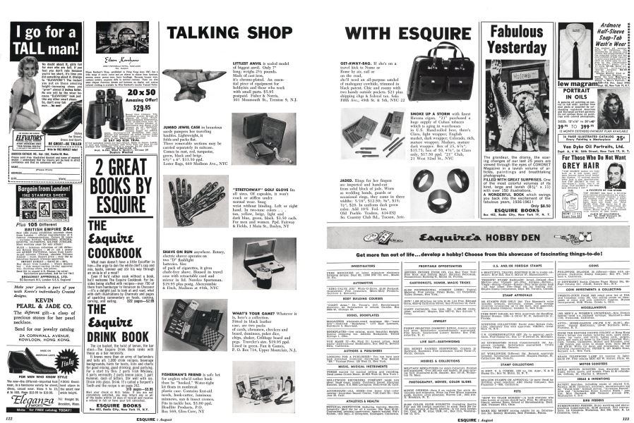Advertisements | Esquire | AUGUST, 1962