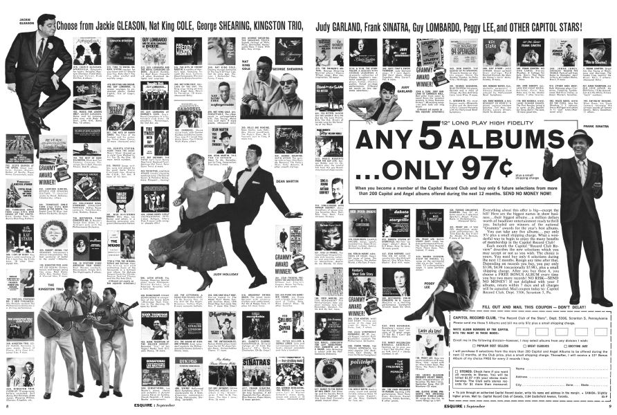 Capitol Record Club | Esquire | SEPTEMBER, 1962