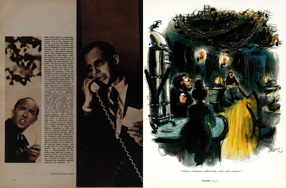 "Clifton Fadiman Called Him Witty and Urbane." | Esquire | JANUARY, 1963