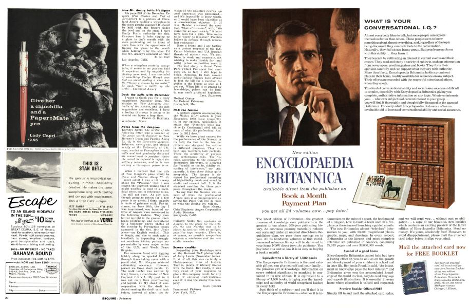 Metro-goldwyn-mayer, Inc. | Esquire | FEBRUARY, 1963