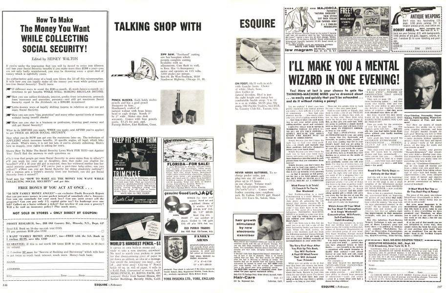 Advertisements | Esquire | FEBRUARY, 1963