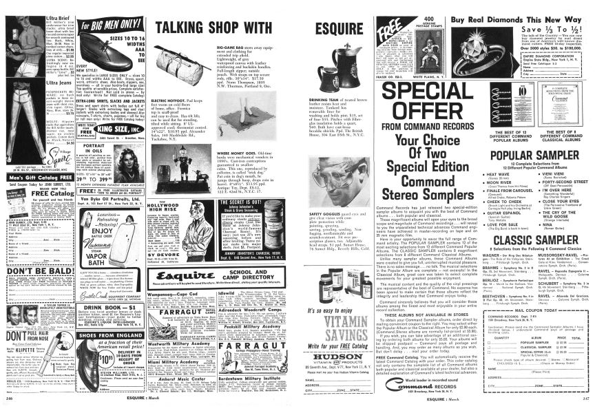 Advertisements | Esquire | MARCH, 1963