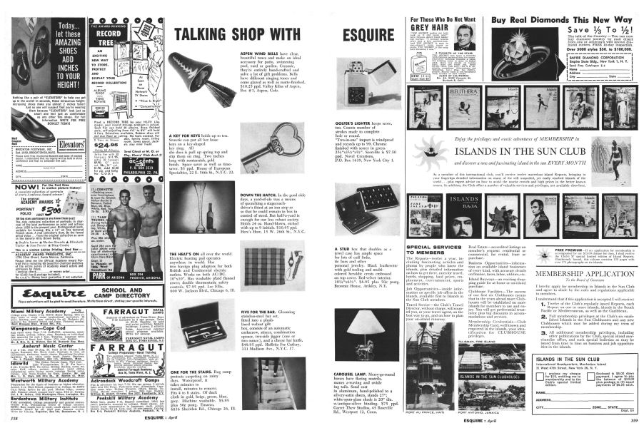 Islands in the Sun Club | Esquire | APRIL, 1963
