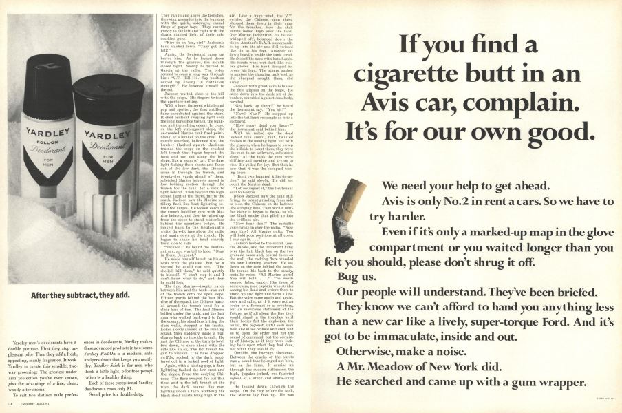 Advertisement: Yardley Roll-on | Esquire | AUGUST, 1963
