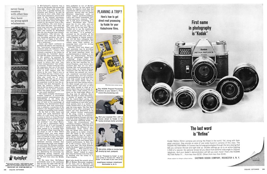 Eastman Kodak Company | Esquire | SEPTEMBER, 1963