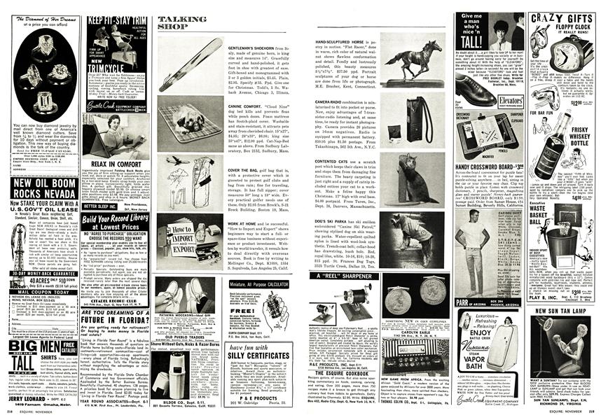 Advertisements | Esquire | NOVEMBER, 1963