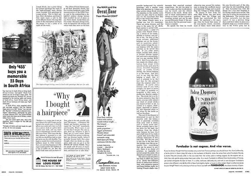 Advertisement | Esquire | NOVEMBER, 1963