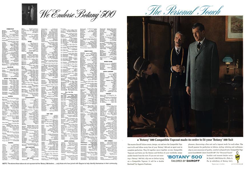 'botany' 500 | Esquire | NOVEMBER, 1963