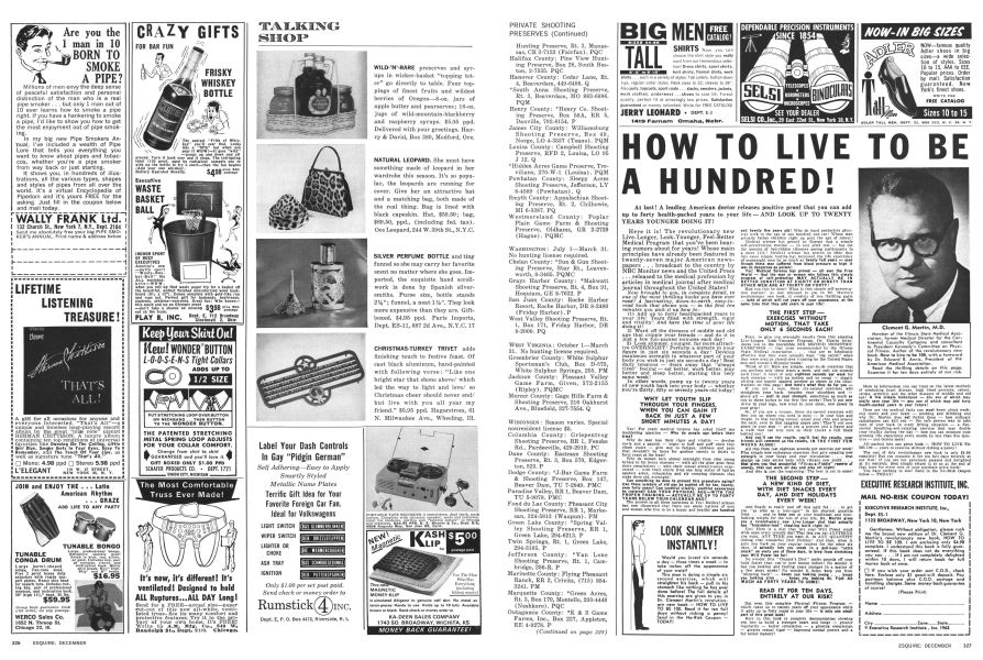 Advertisements | Esquire | December 1963