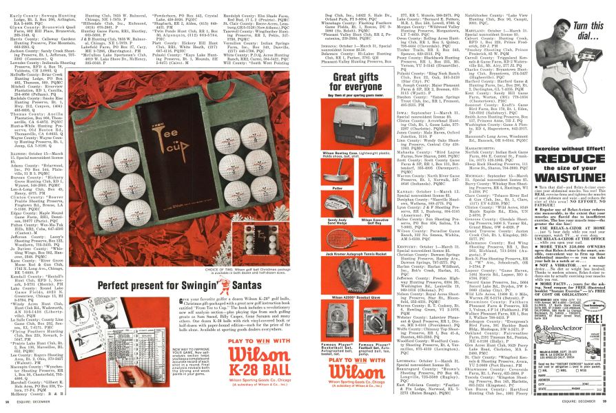 Wilson Sporting Goods Co. | Esquire | December 1963