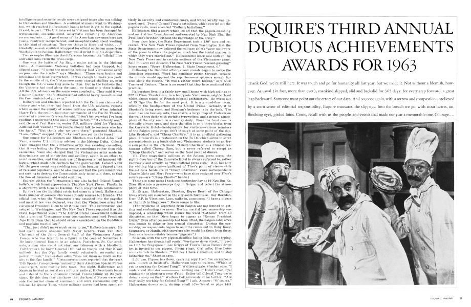 Esquire’s Third Annual Dubious Achievements Awards for 1963 | Esquire ...