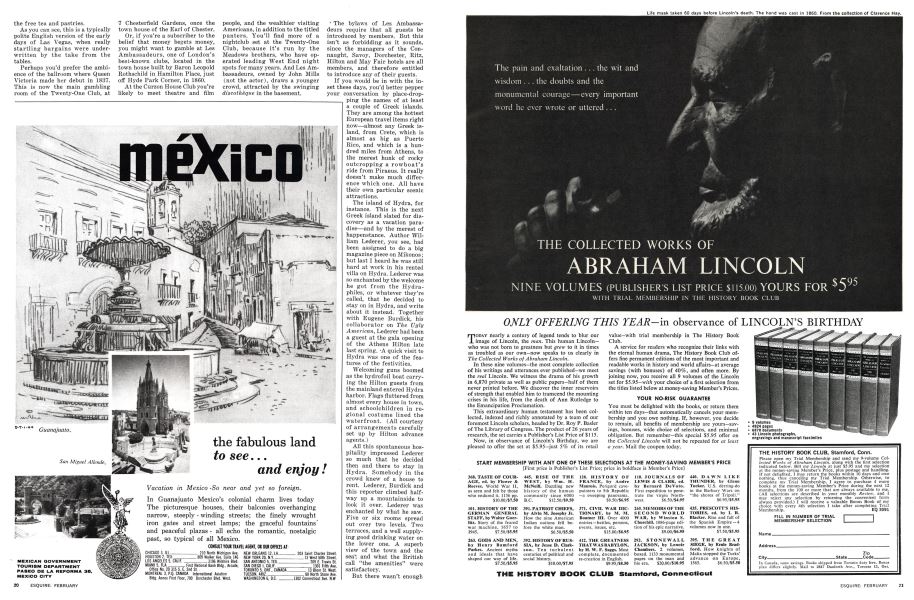 THE HISTORY BOOK CLUB | Esquire | FEBRUARY, 1964