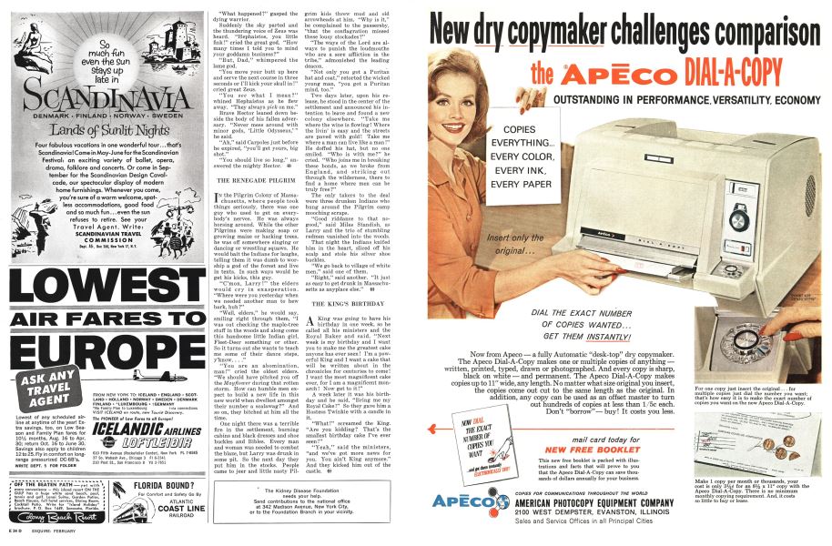 ICELANDING AIRLINES | Esquire | FEBRUARY, 1964