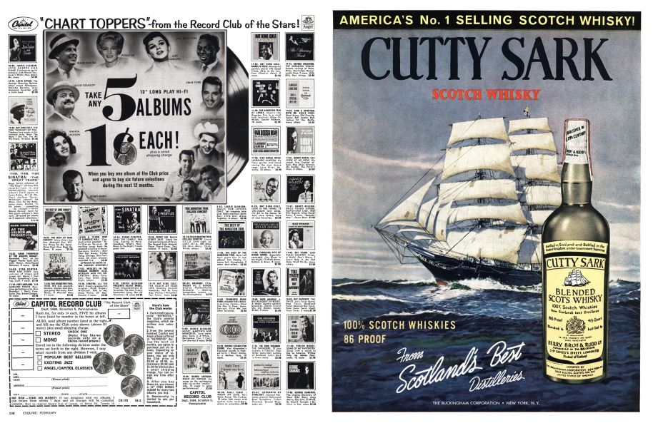 CAPITOL RECORD CLUB | Esquire | FEBRUARY, 1964