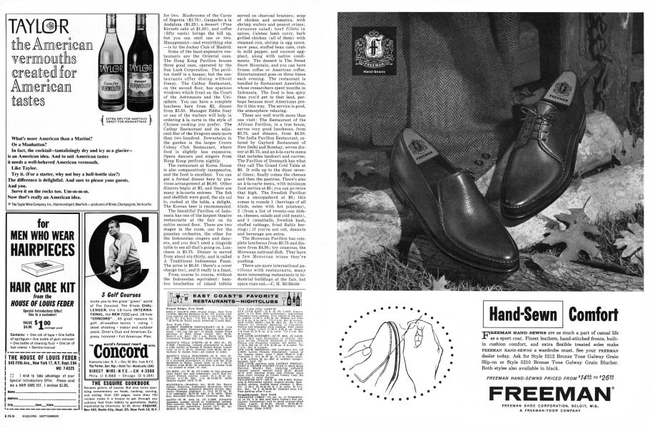 Advertisements | Esquire | SEPTEMBER 1964