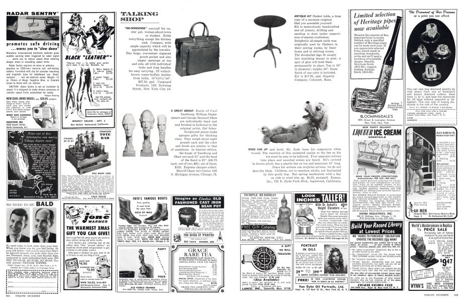 Advertisements | Esquire | DECEMBER, 1964