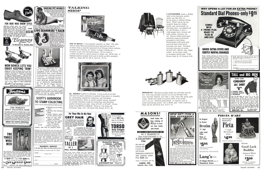 Advertisements | Esquire | DECEMBER, 1964