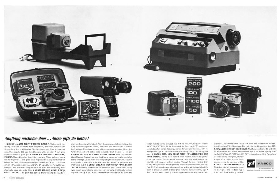 Advertisements | Esquire | DECEMBER, 1964