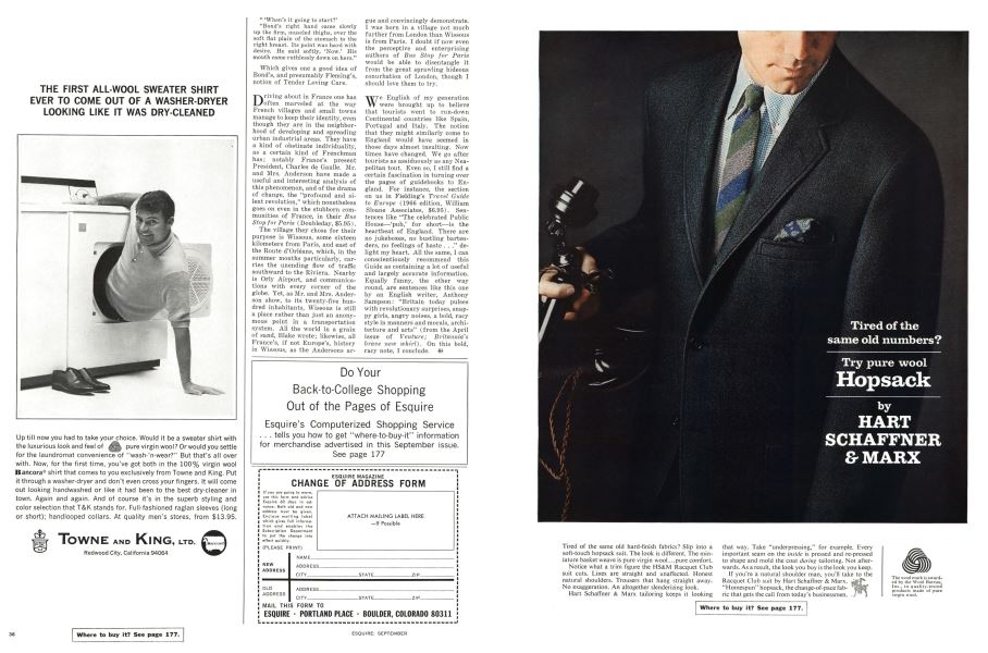 Hart Schaffner & Marx | Esquire | SEPTEMBER 1965