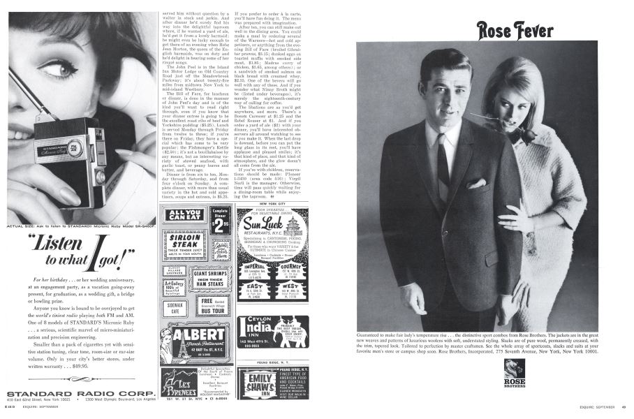 Rose Brothers, Incorporated | Esquire | SEPTEMBER 1965