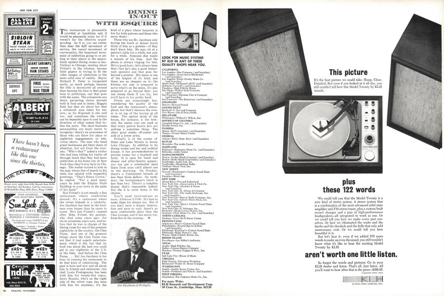 Advertisements | Esquire | NOVEMBER 1965